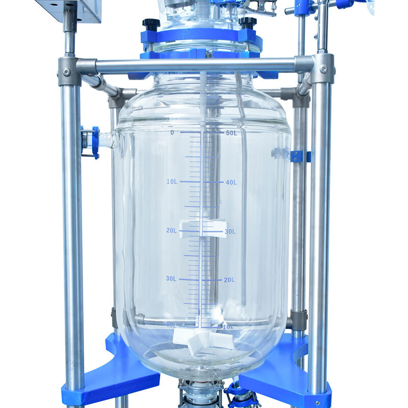 Jacketed Glass Reactors Vessel Precise Temp Control Visibility
